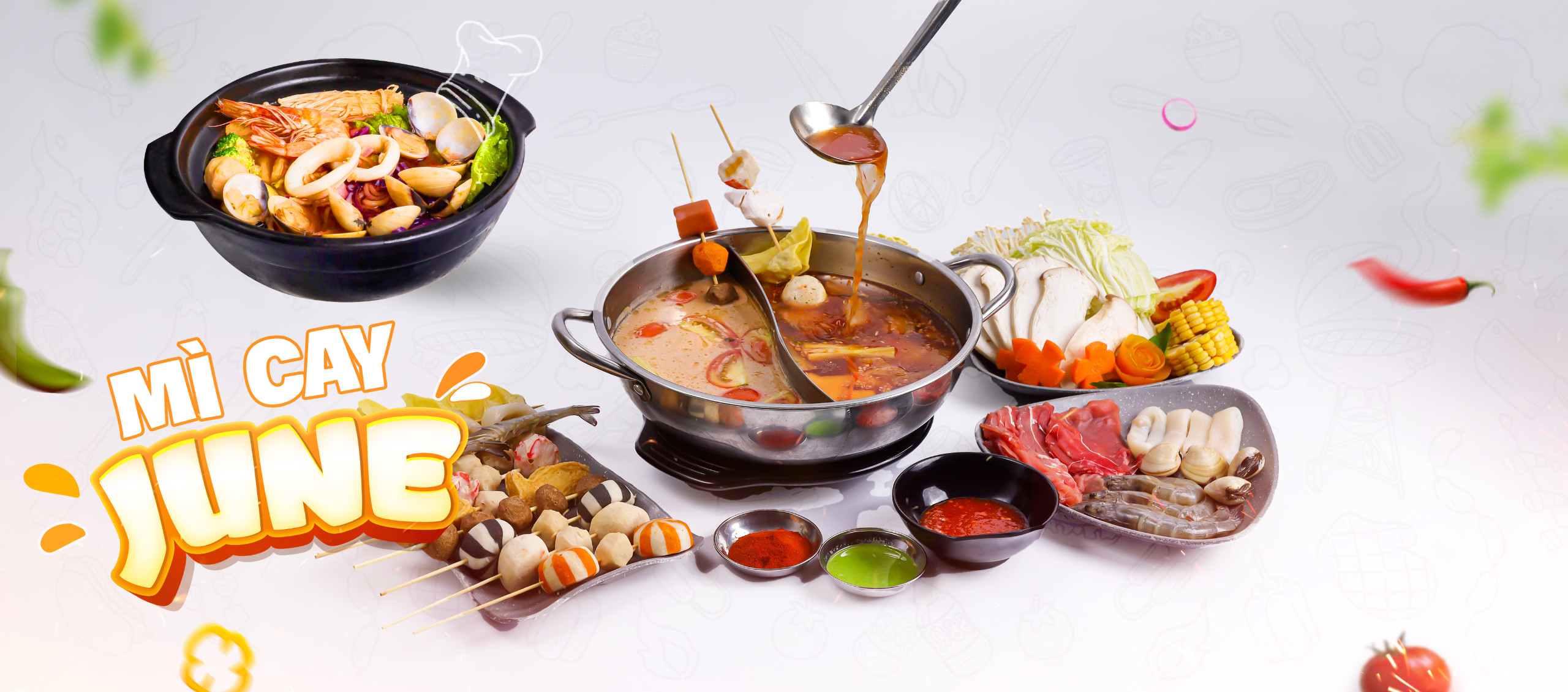 JUNE NOODLE - Mì Cay June - Mì Cay 7 Cấp Độ
